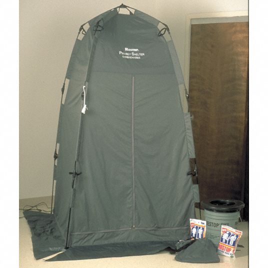 RESTOP, Commode and 10 Daily Restroom Kits/Tent, Field Lavatory System ...