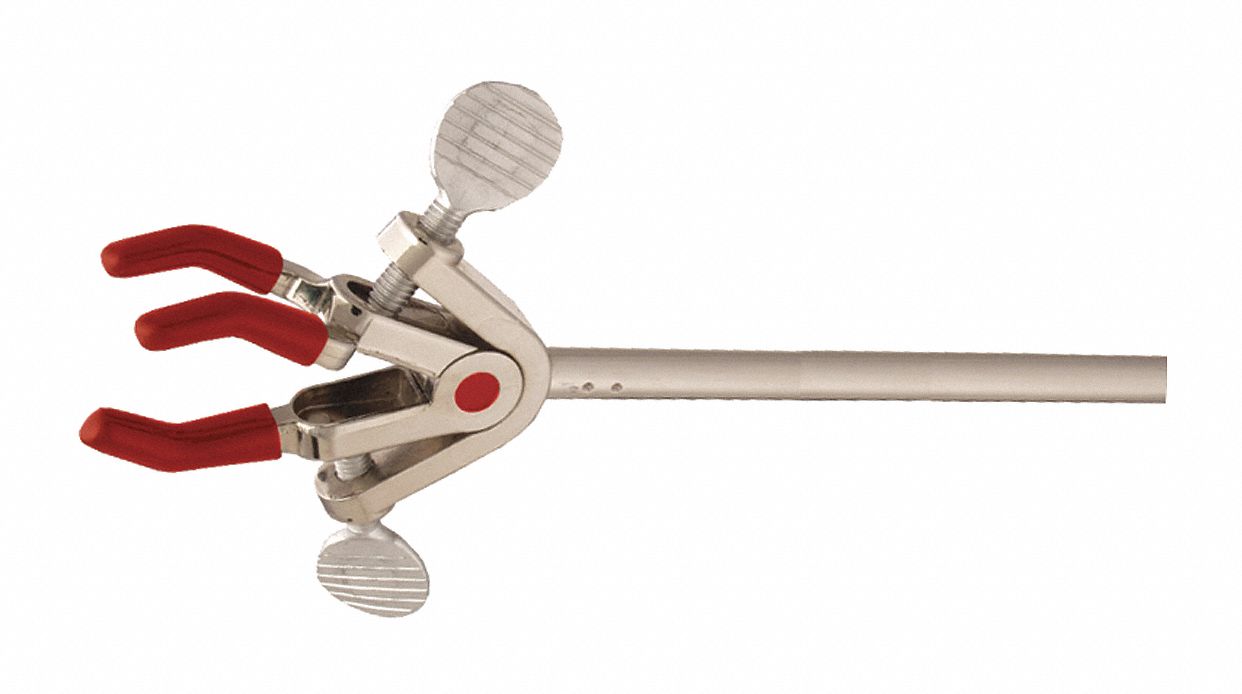 3-Prong Ultra Extension Clamp Dual Adjust, 8.89 in Length, 0.4 in ...