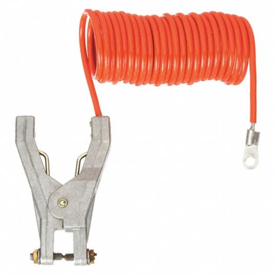 Hand Clamp/Pipe Clamp, 10 ft, Coiled Grounding Wire - 9NTU1|RAC10-P ...