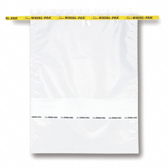 NASCO Sampling Bag, 15 in Length, 10 in Width, 92 oz Capacity, 4 mil ...