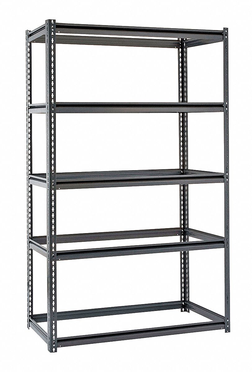 EDSAL, 60 in x 36 in, 72 in Overall Ht, Boltless Shelving - 9NYD5 ...