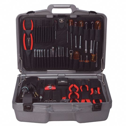 XCELITE, 49 Total Pcs, Tool Case, Electronics Tool Kit - 3MPE7 ...