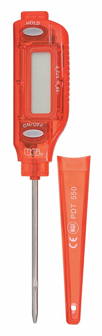 Side Reading Pen Style Pocket Thermometer, Waterproof Digital Pocket ...