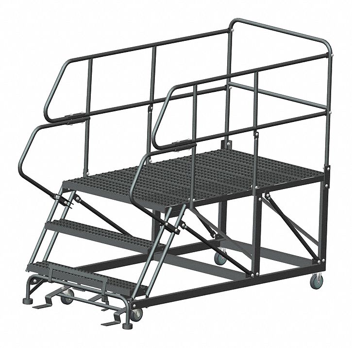 BALLYMORE, 2.5 ft Platform Ht - Max, 36 in x 60 in, Mobile Work ...