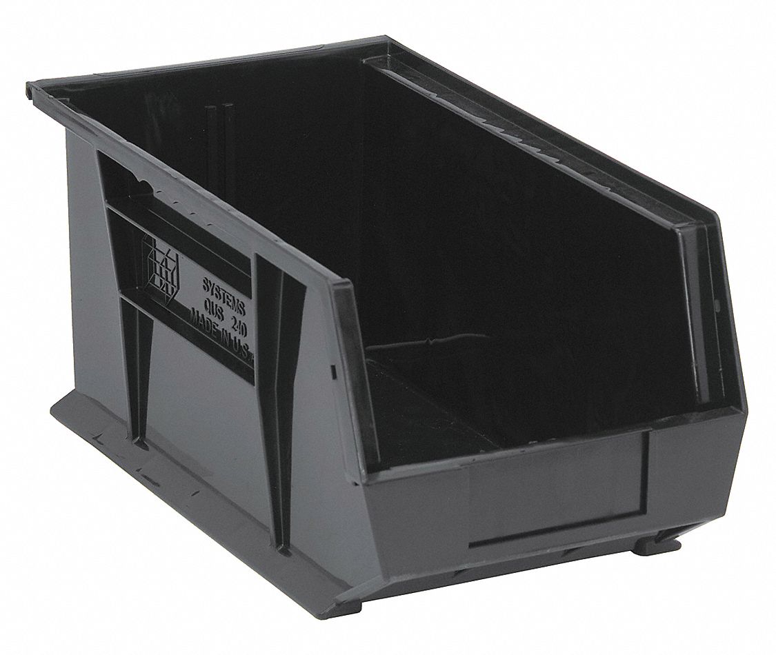 QUANTUM STORAGE SYSTEMS Hang and Stack Bin: 8 1/4 in x 14 3/4 in x 7 in ...