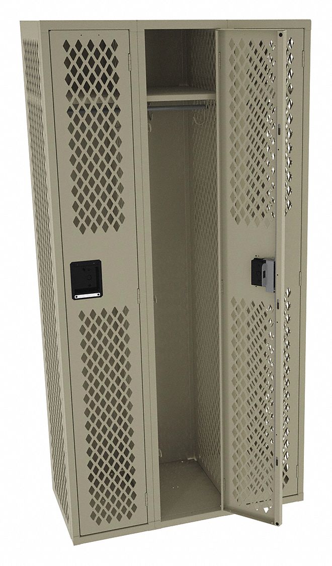 TENNSCO, 36 in x 18 in x 72 in, Ventilated, Wardrobe Locker - 9PX63|VSL ...