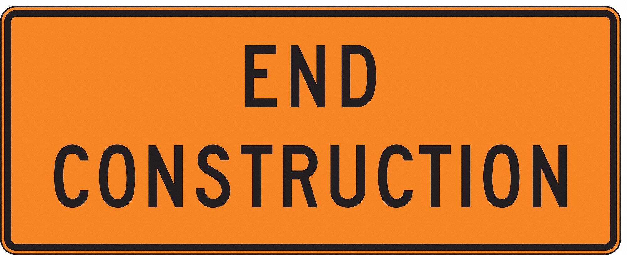 LYLE End Construction Traffic Sign, Sign Legend End Construction, MUTCD ...