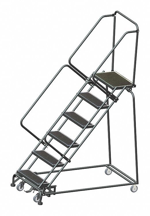 Lockstep Rolling Ladder,Steel,60 In.H - Grainger