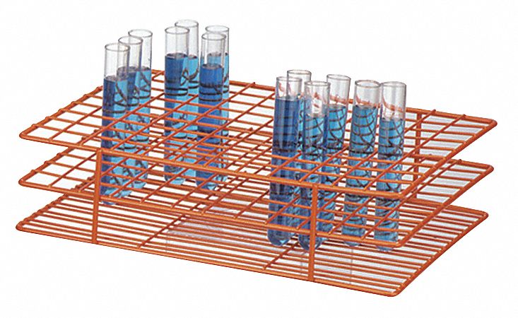 6 1/2 in Overall Wd, Steel, Tube Rack - 9RAG4|F18753-0003 - Grainger