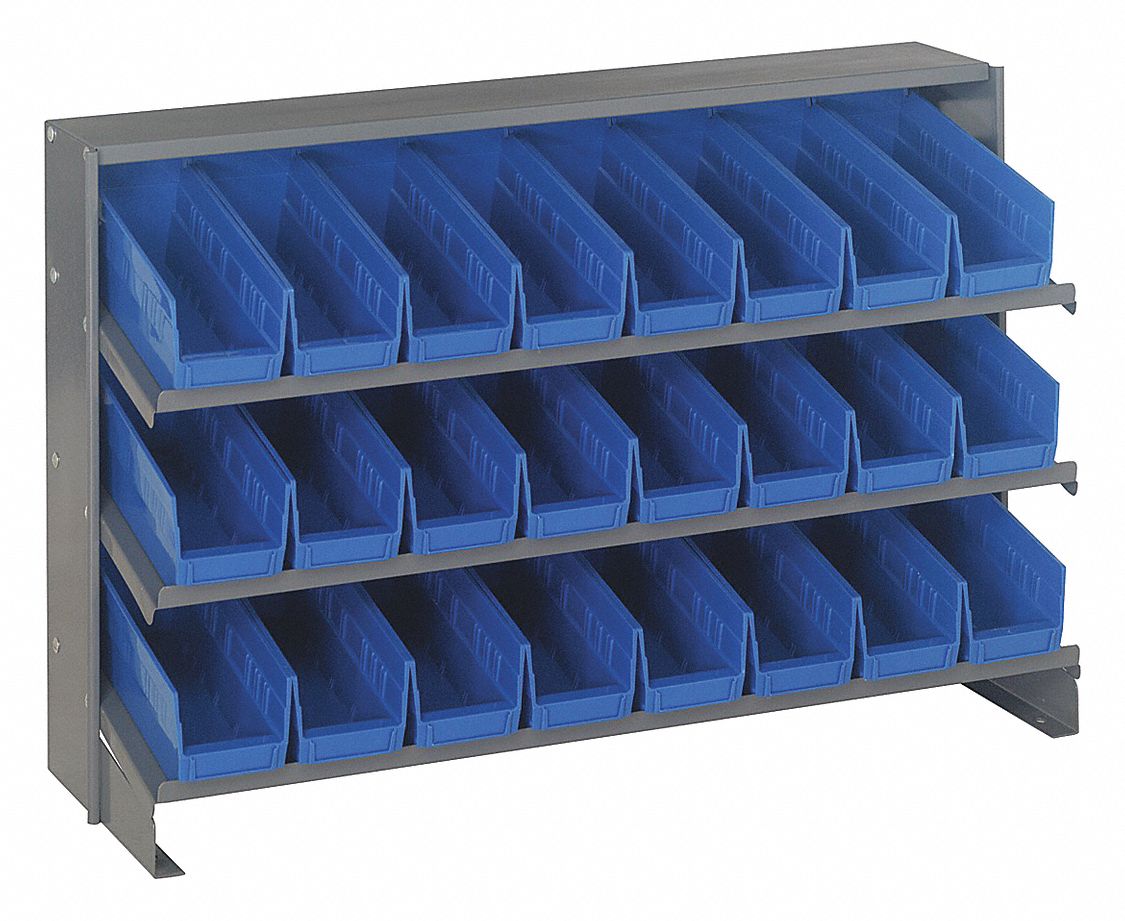 QUANTUM STORAGE SYSTEMS, 36 in x 12 in x 21 in, 1 Sided, Bench Pick ...