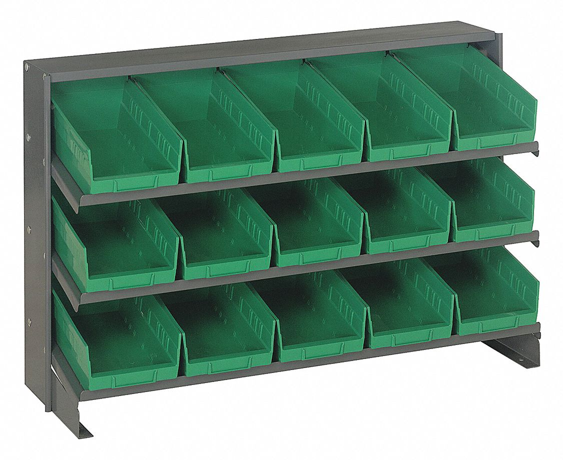 QUANTUM STORAGE SYSTEMS, 36 in x 12 in x 21 in, 1 Sided, Bench Pick ...