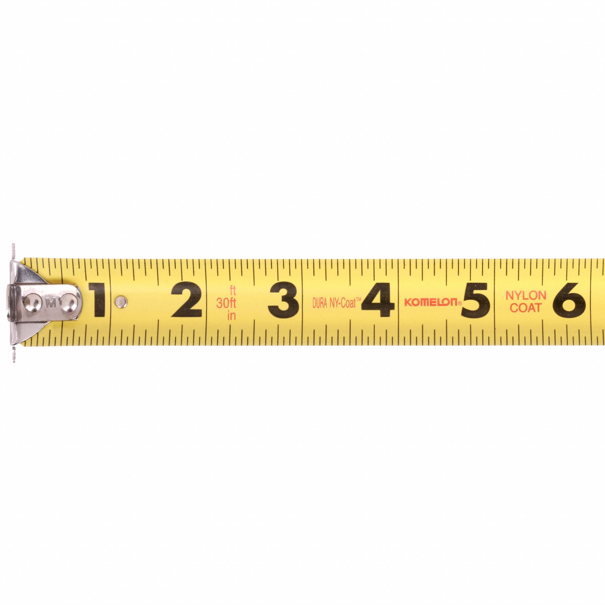 KOMELON Magnetic Tip Tape Measure: 30 ft Blade Lg, 1 in Blade Wd, in/ft ...