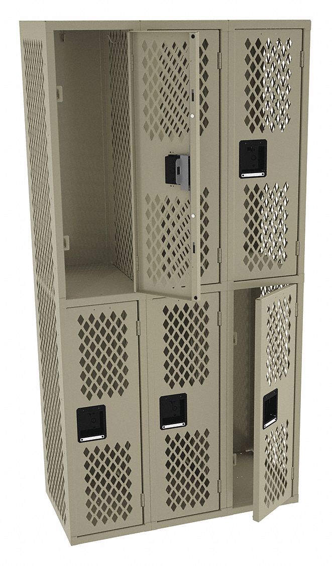 TENNSCO, 36 in x 18 in x 72 in, Ventilated, Wardrobe Locker - 9RYH9|VDL ...