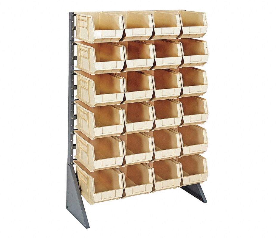 QUANTUM STORAGE SYSTEMS Rack Riel Gav,53",1Lad,Cap 600 lb,24 Gav ...