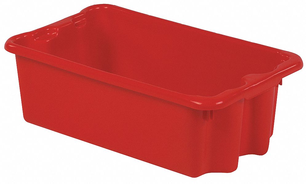 LEWISBINS, 8.2 gal, 24 in x 14 1/8 in x 7 7/8 in, Stacking and Nesting ...