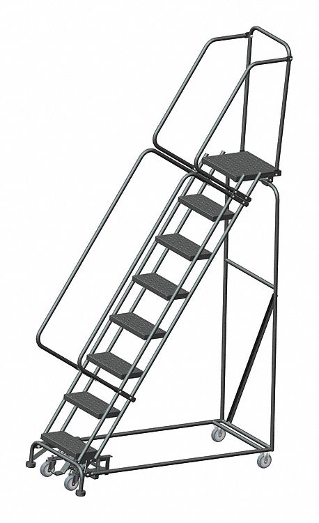 Slope Lockstep Roll Ladder,Steel,80 In.H - Grainger