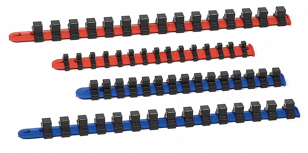 Socket Clip, Overall Length 5 1/2 in, Drive Size 1/2 in, Plastic - Grainger