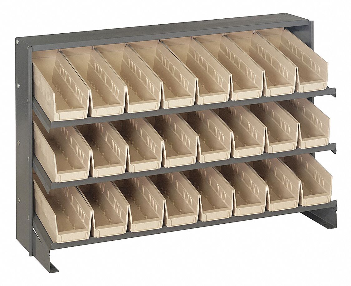 QUANTUM STORAGE SYSTEMS, 36 in x 12 in x 21 in, 1 Sided, Bench Pick ...