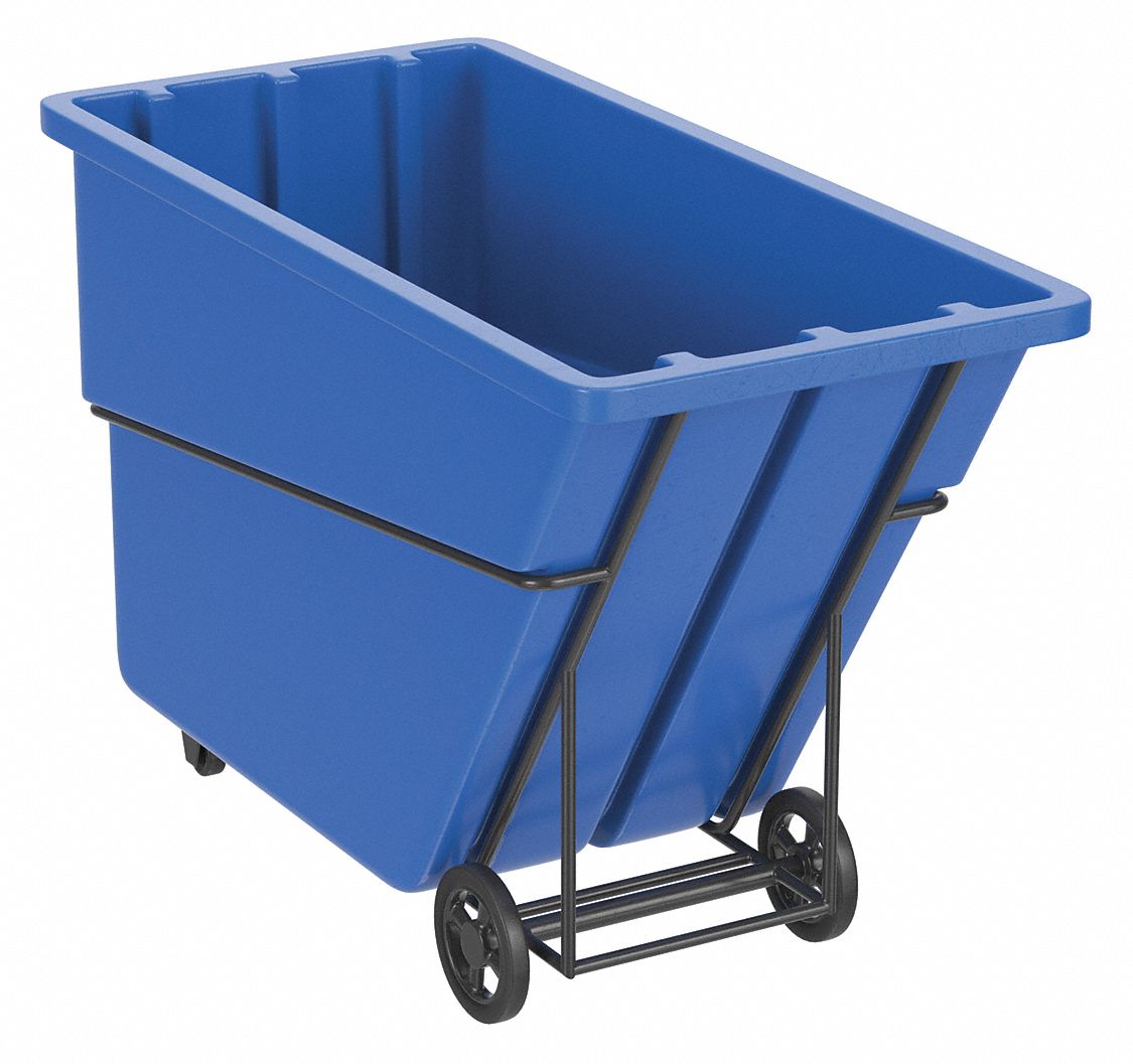 16 cu ft Cubic Foot Capacity, 1,500 lb Load Capacity, Plastic Tilt ...