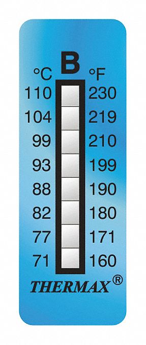inc VAT VM 10 x TMC Thermax 'D' temperature indicator stickers 160°C ...