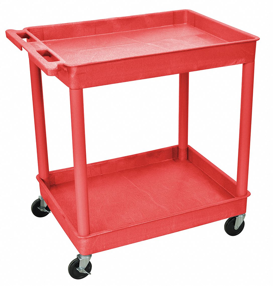 Utility Cart, 400 lb Load Capacity, Number of Shelves 2, 32 in x 24 in ...