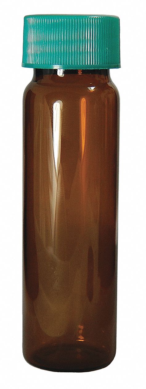 QORPAK Vial con Tapón,Color Ámbar ,40mL,PQ144 - 9VGF2 | GLC-01075 ...