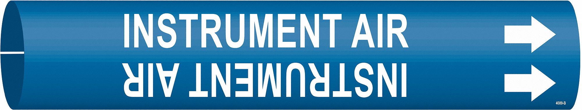 Instrument Air, Blue, Pipe Marker - 9W478|4089-B - Grainger
