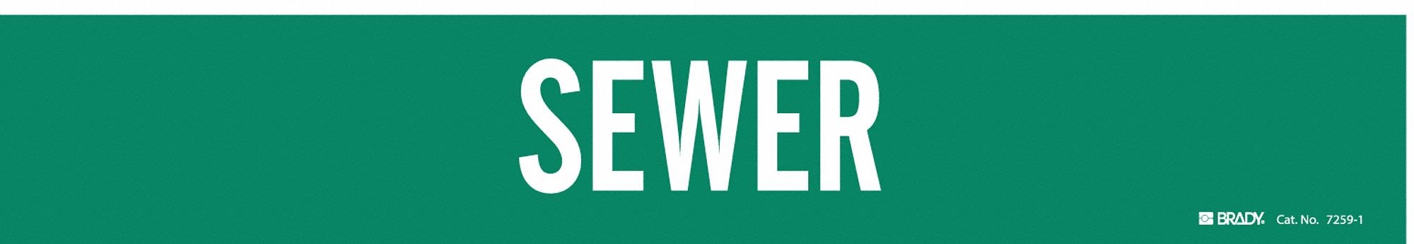 Sewer, Green, Pipe Marker - 9W487|7259-1 - Grainger