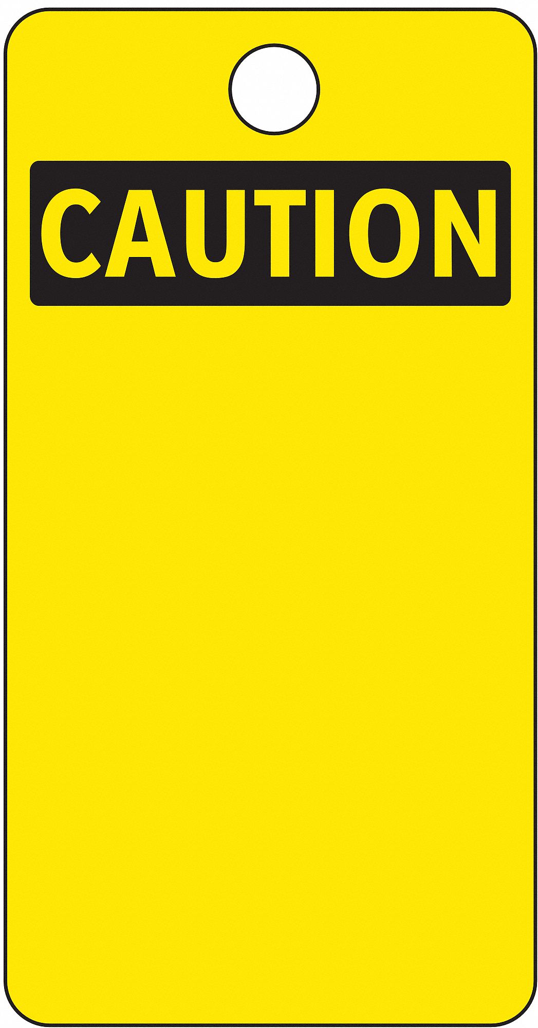 Yellow, 25, Caution Tag - 9EWK8|5602C - Grainger
