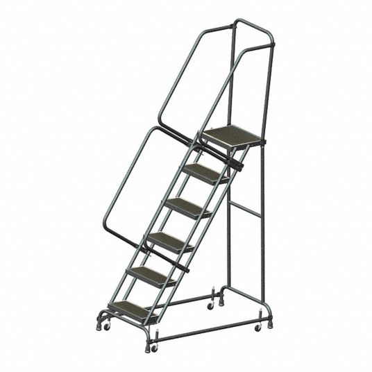 Rolling Ladder,Steel,60 In.H - Grainger