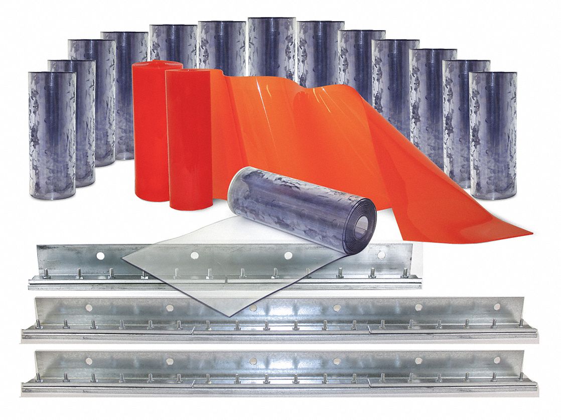 For 8 ft Opening Wd, For 8 ft Opening Ht, Vinyl Strip Door - 9WAL0 ...