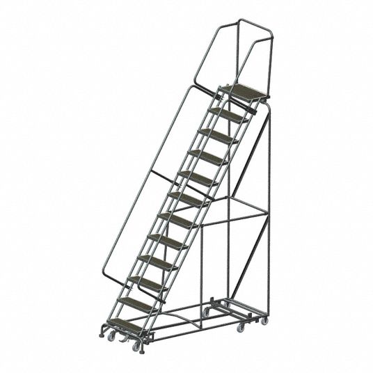 Lockstep Rolling Ladder,Steel,120 In.H - Grainger