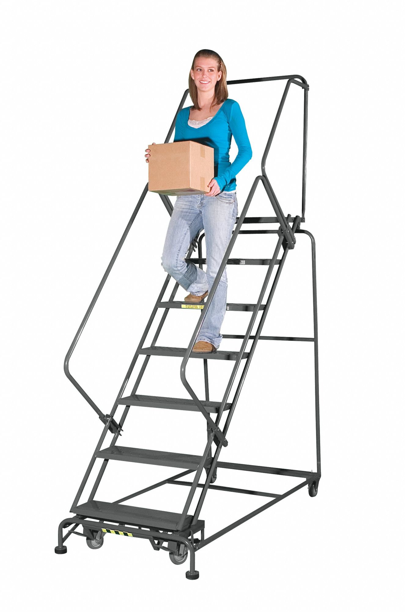 Stock Picking Roll Ladder,Steel,50 In.H - Grainger