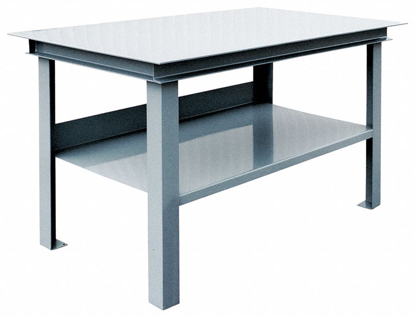 Workbench, Steel, 36 in Depth, 34 in Height, 48 in Width, 16,000 lb ...