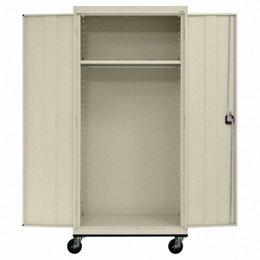 SANDUSKY, Hanging Rods/Shelves, Putty, Storage Cabinet - 9WEY6 ...