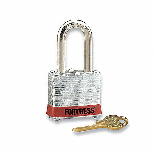 Keyed Different, Steel, Lockout Padlock - 9WFR4|1803LHRED - Grainger