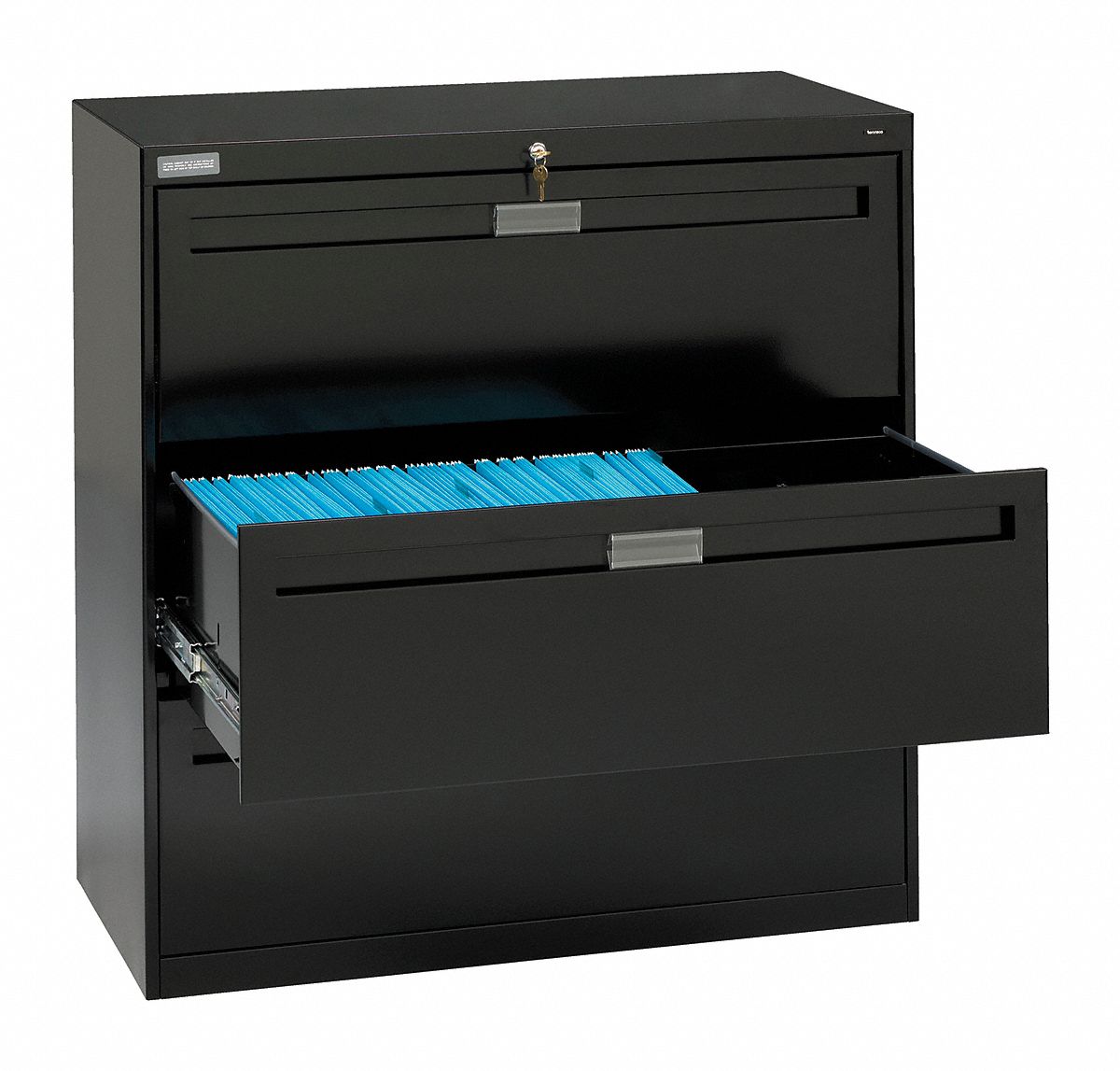 Solid Drawer Front, Lateral, Laterial File Cabinet, 42 in Width, 17 15/ ...