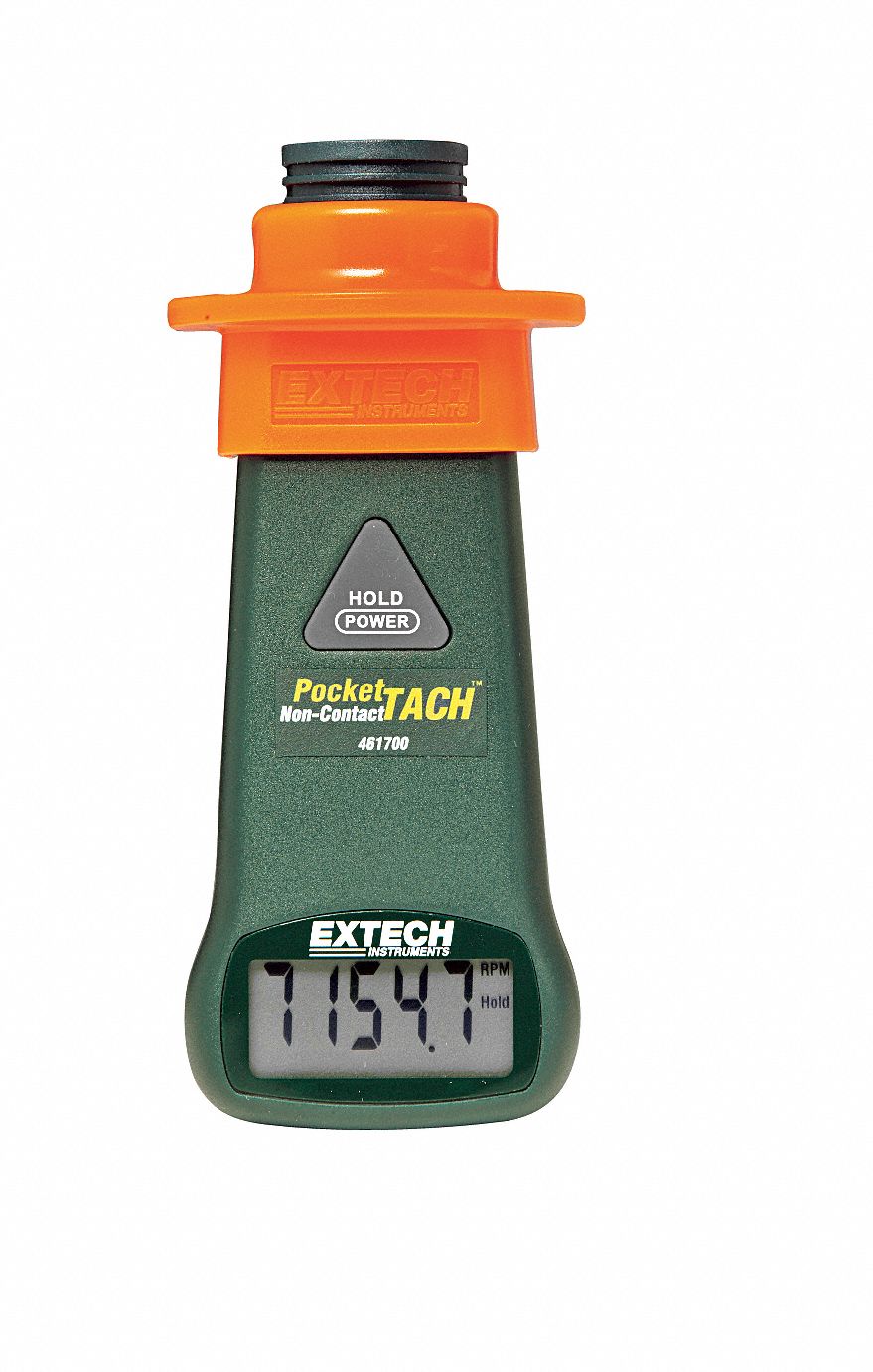 EXTECH Tacómetro Sin Contacto, Rango de RPM Sin Contacto 10 a 99,999 ...