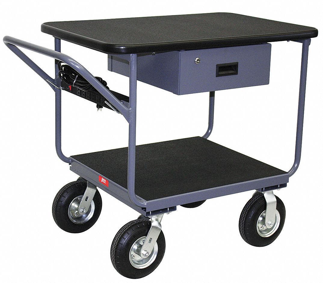 Instrument Cart, Load Capacity 1400 lb, Number of Shelves 2 - Grainger