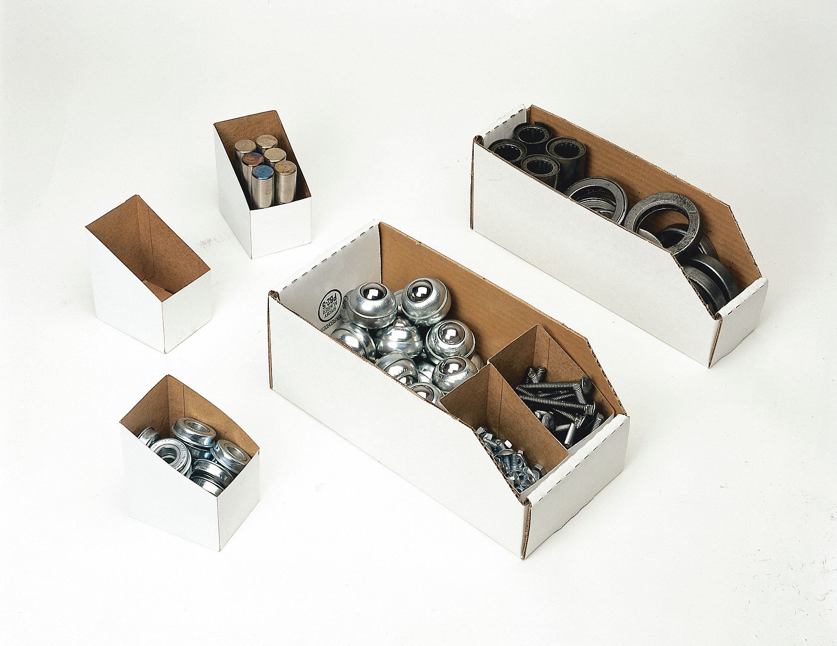 White, Wax Coated Bin Box - 9WHE1|PB2-3 - Grainger