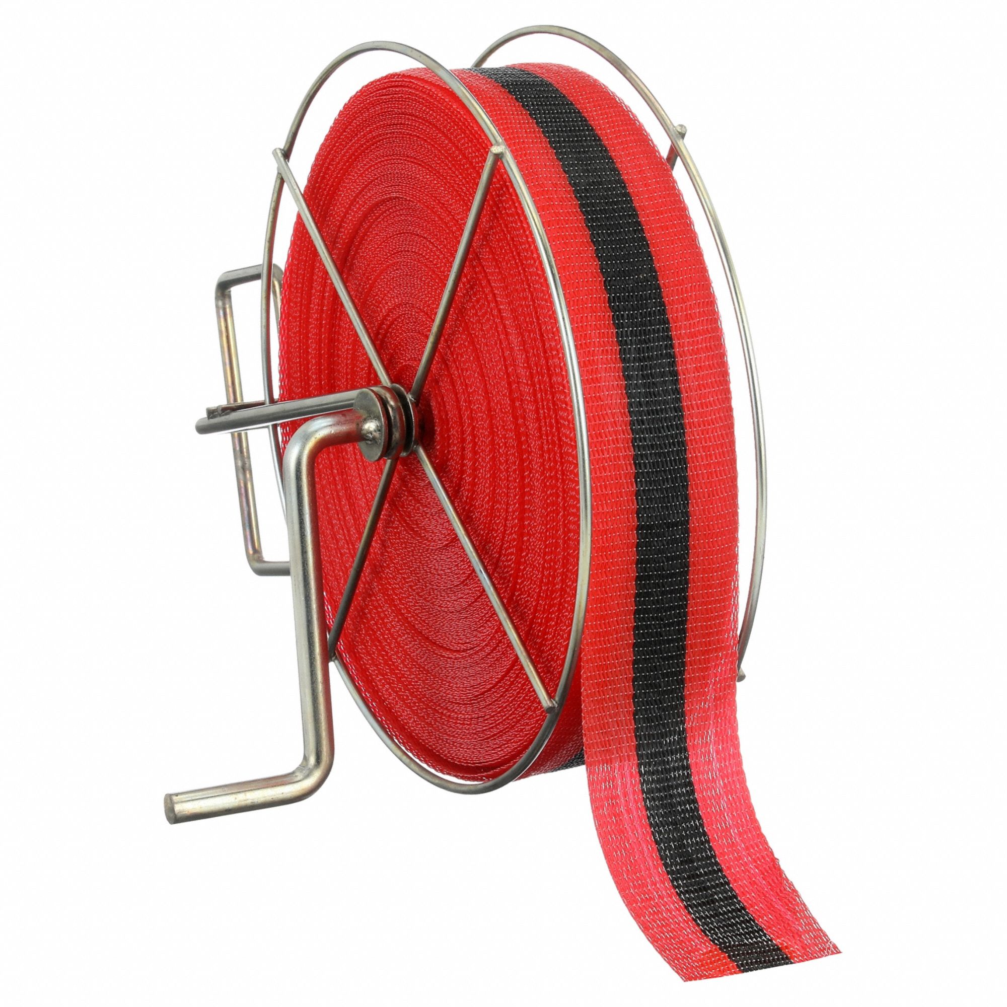 Steel, Black/Red, Rewind Reel - 9WJ48|WRR01RB - Grainger