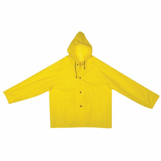 Men's, M, Flame Resistant Rain Jacket - 8CXL6|ZT910 Y MED REG - Grainger