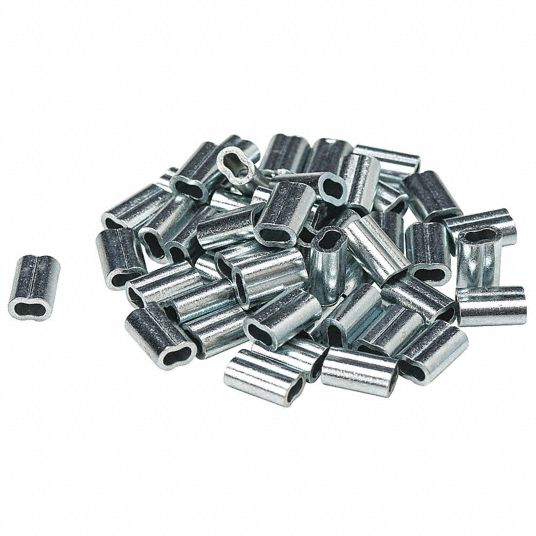 ELECTROMARK Valve Tag Crimp: Wire Clamp, Aluminum, 100 PK - 9WL29 ...