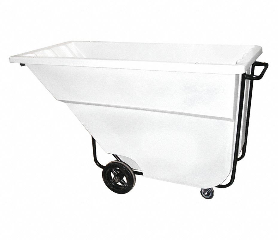 APPROVED VENDOR Contenedor de Volteo , Blanco , 1400 lb. - Contenedores ...