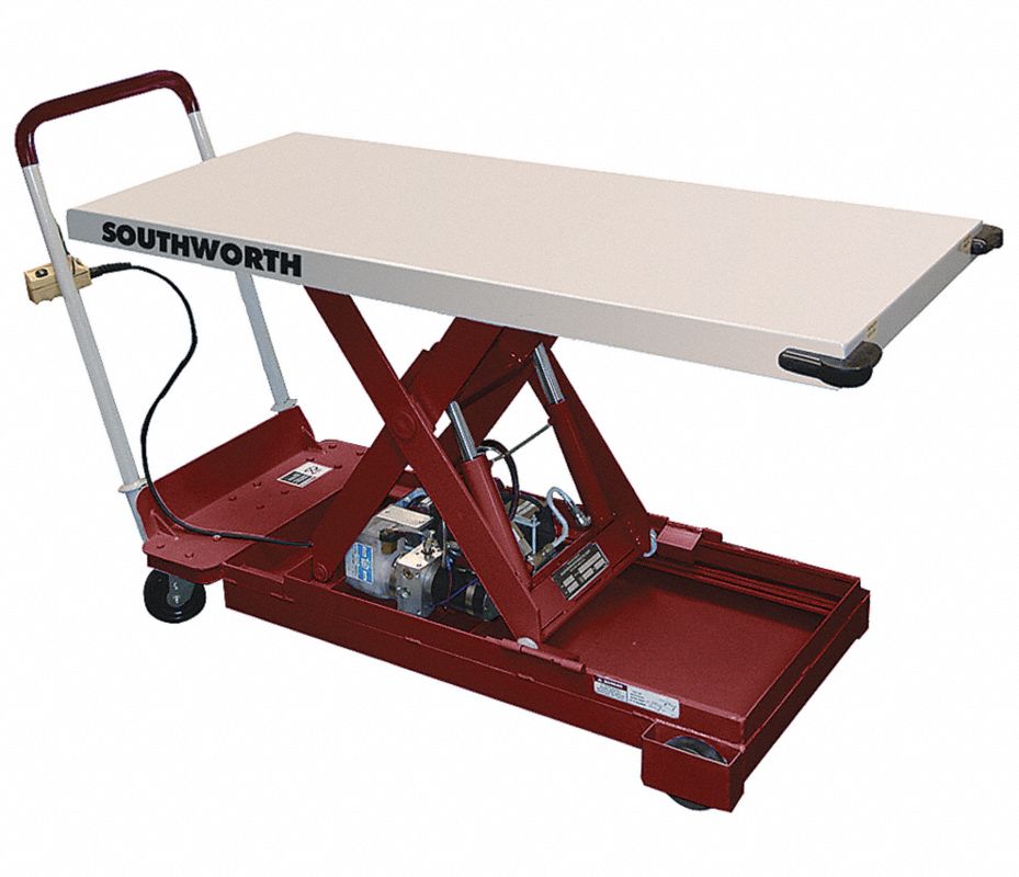 SOUTHWORTH Mesa de Elevación Tipo Tijera - Elevación Eléctrica/Empuje ...