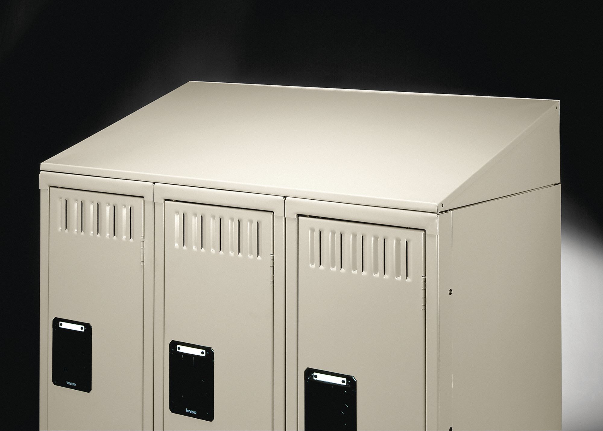 TENNSCO, 36 in x 12 in x 4 1/4 in, For 36 in Locker Wd, Sloping Top ...