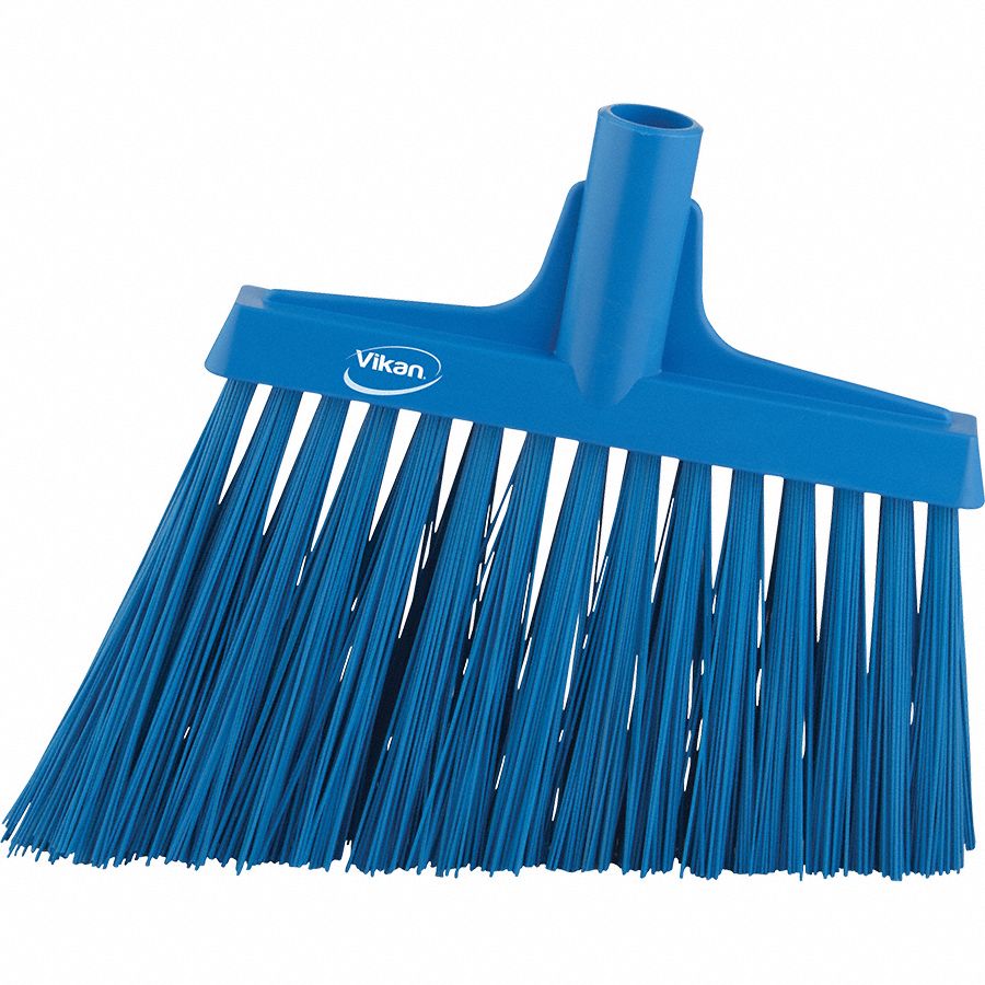 VIKAN Angle Broom Head: Threaded, European, 11 3/4 in Sweep Face, PET ...