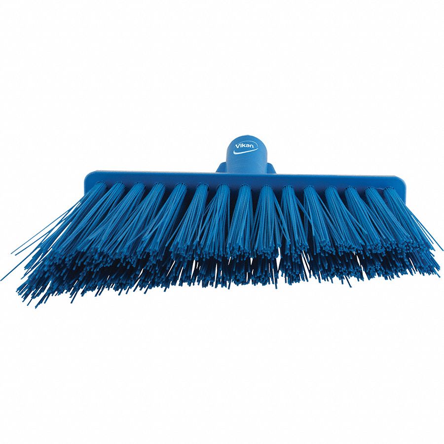 VIKAN Angle Broom Head: Threaded, European, 11 3/4 in Sweep Face, PET ...