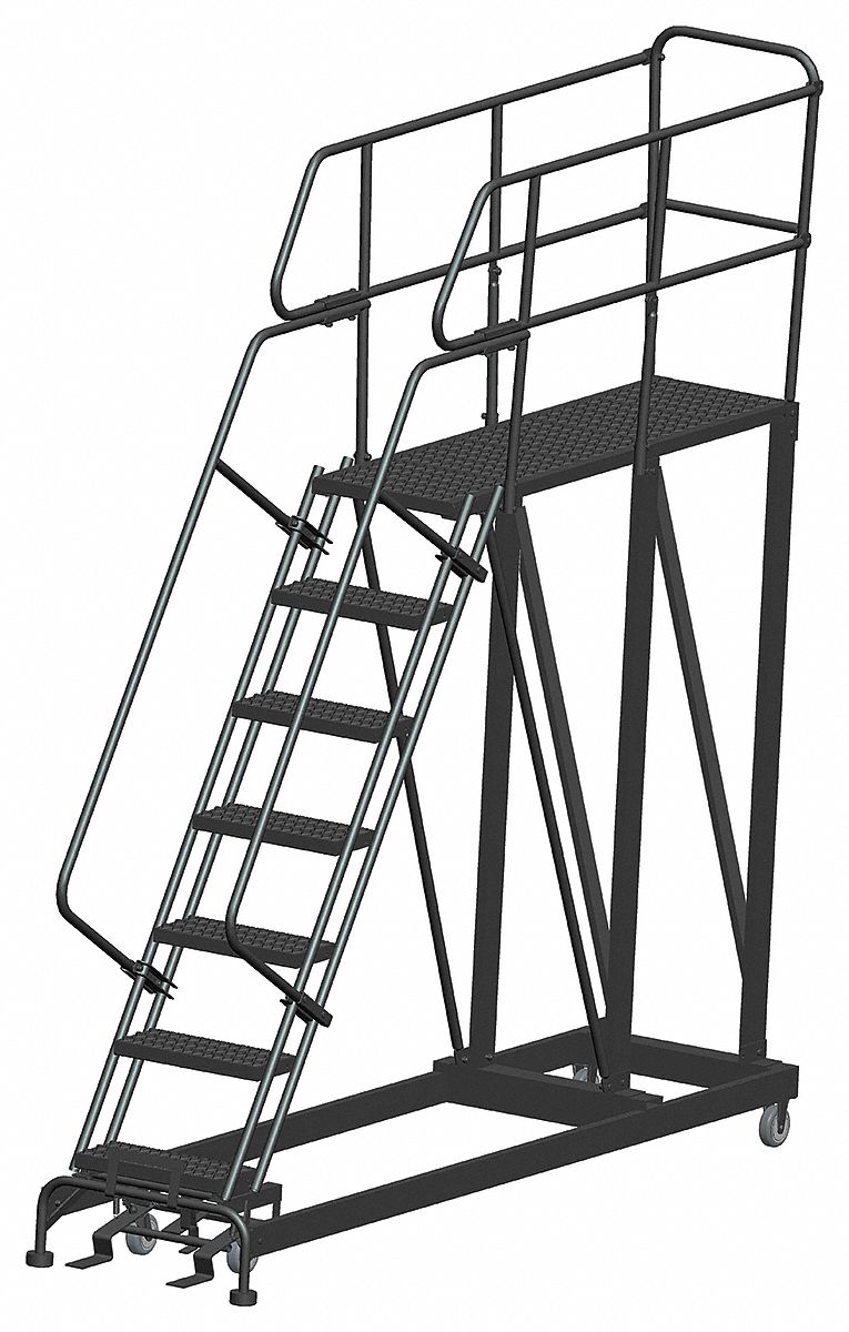 BALLYMORE, 5.8 ft Platform Ht - Max, 24 in x 60 in, Mobile Work ...