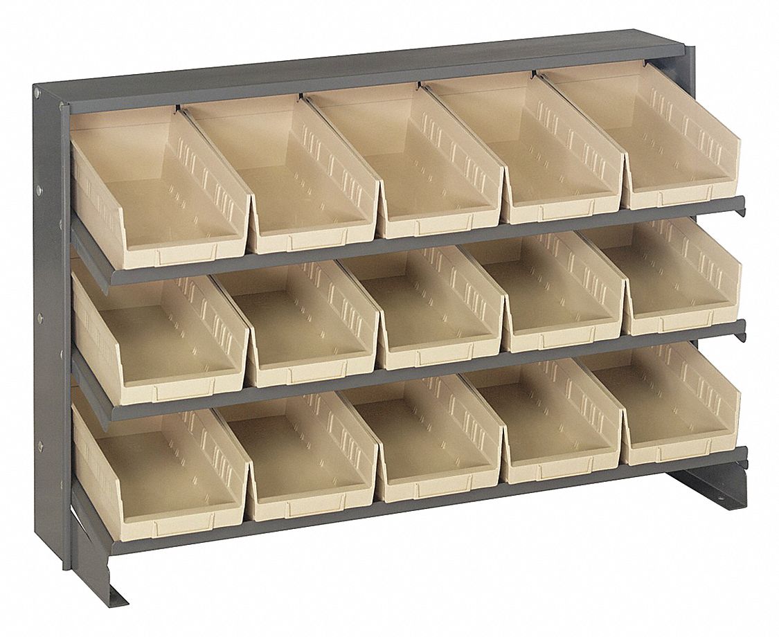 QUANTUM STORAGE SYSTEMS, 36 in x 12 in x 21 in, 1 Sided, Bench Pick ...